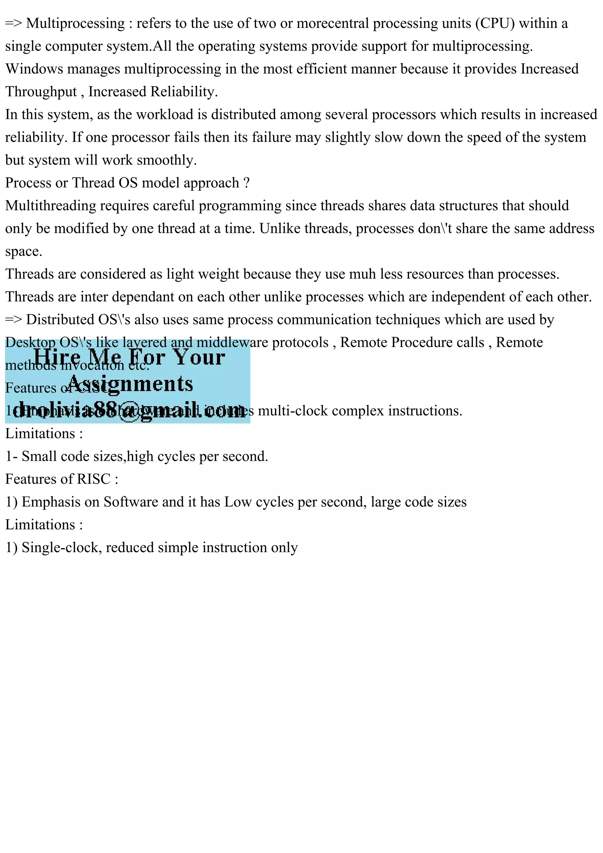 Inter-Process-Communication (or IPC for short) are mechanisms provid ...