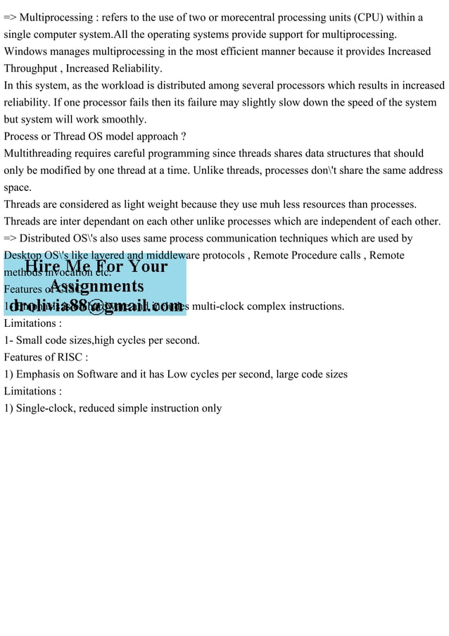Inter-Process-Communication (or IPC for short) are mechanisms provid.pdf | Operating Systems ...