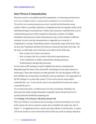 computer notes - Inter process communication | PDF