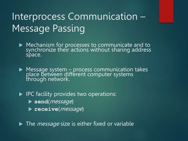 Inter-Process communication in Operating System.ppt | Operating Systems ...