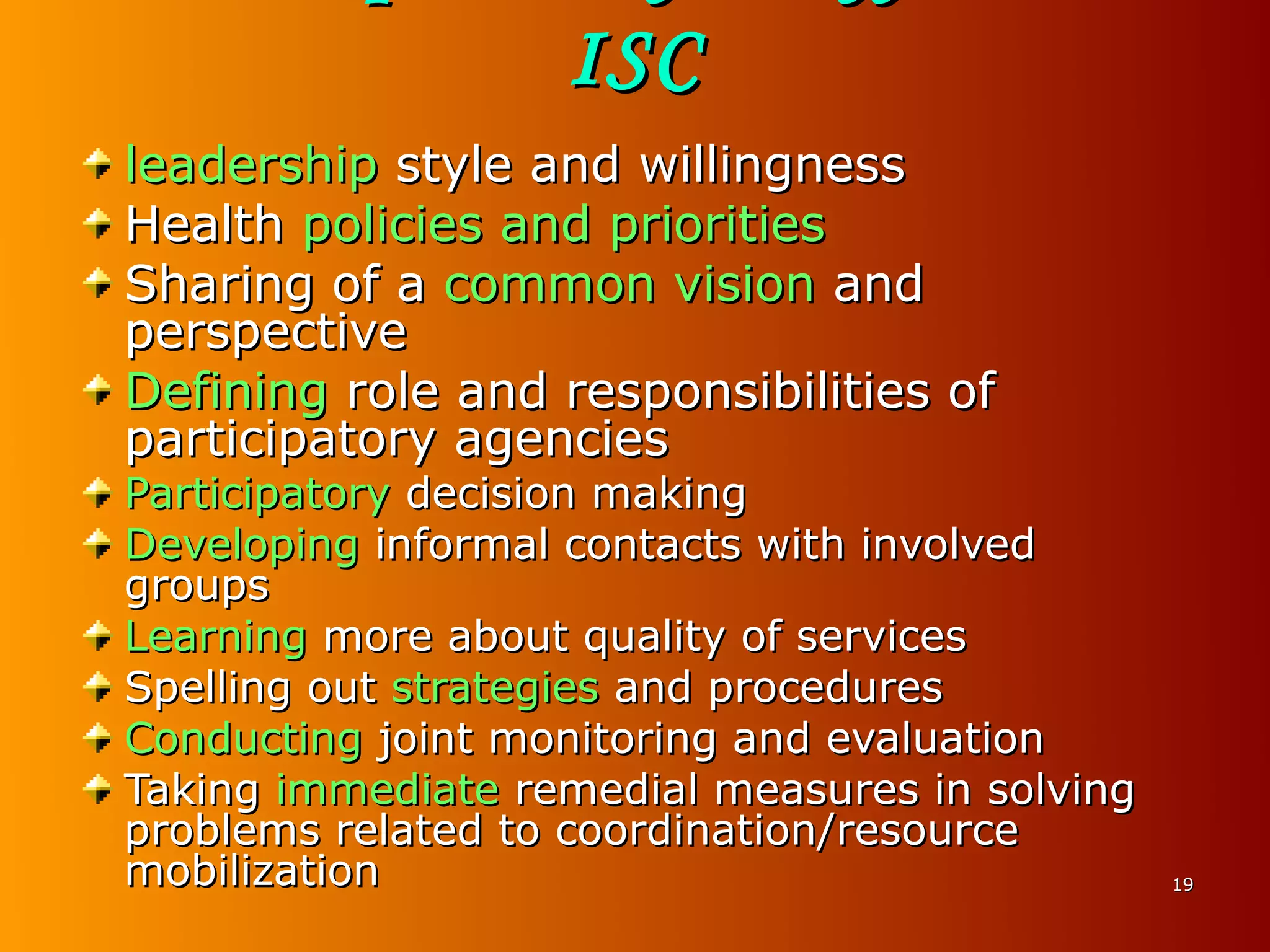 Inter sectoral coordination | PPT