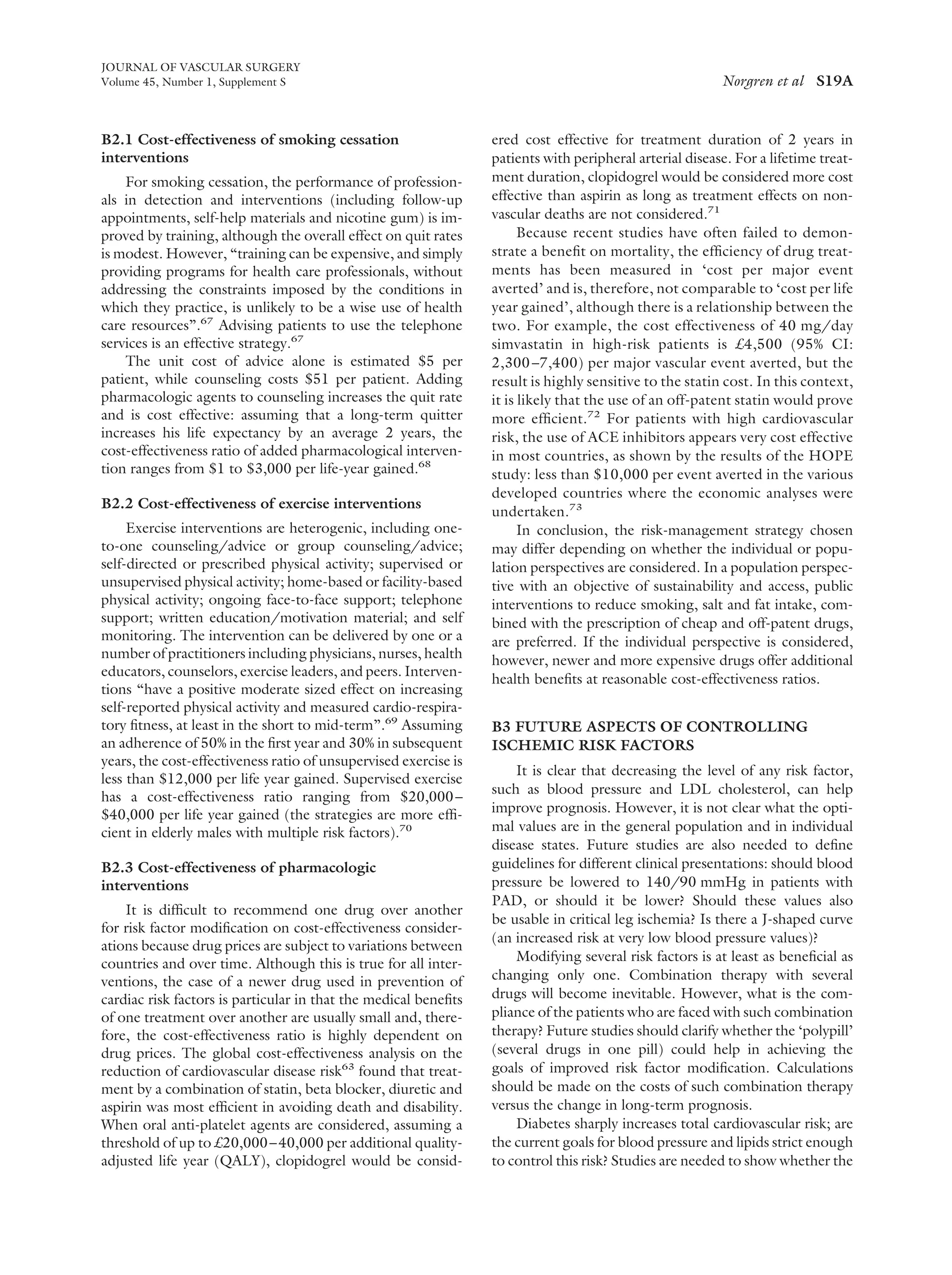 Inter society consensus for the management of peripheral arterial ...