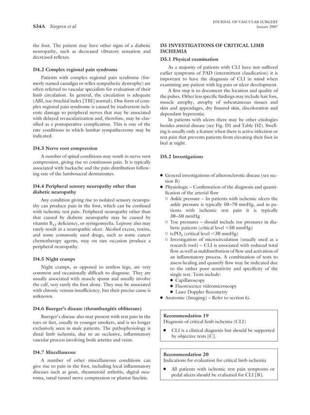 Inter society consensus for the management of peripheral arterial ...