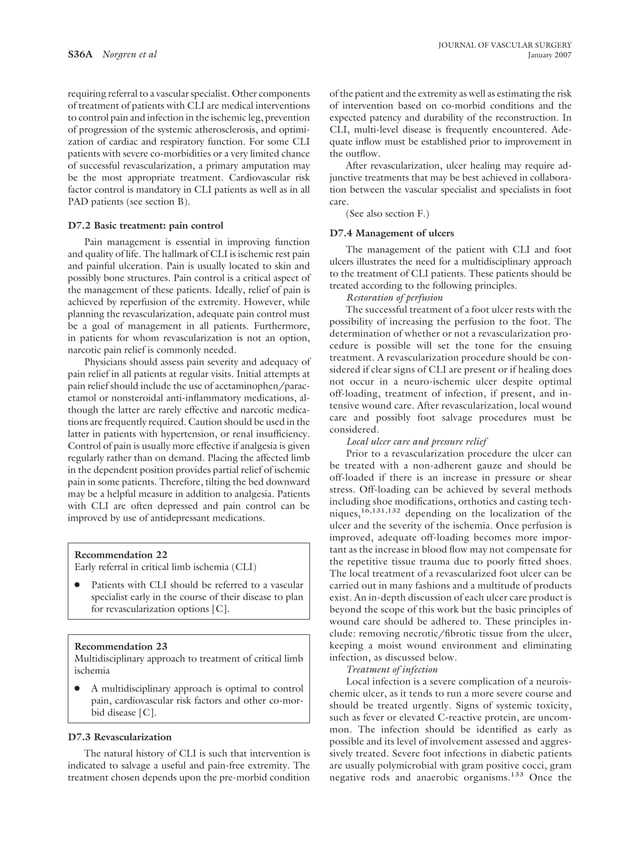 Inter society consensus for the management of peripheral arterial ...