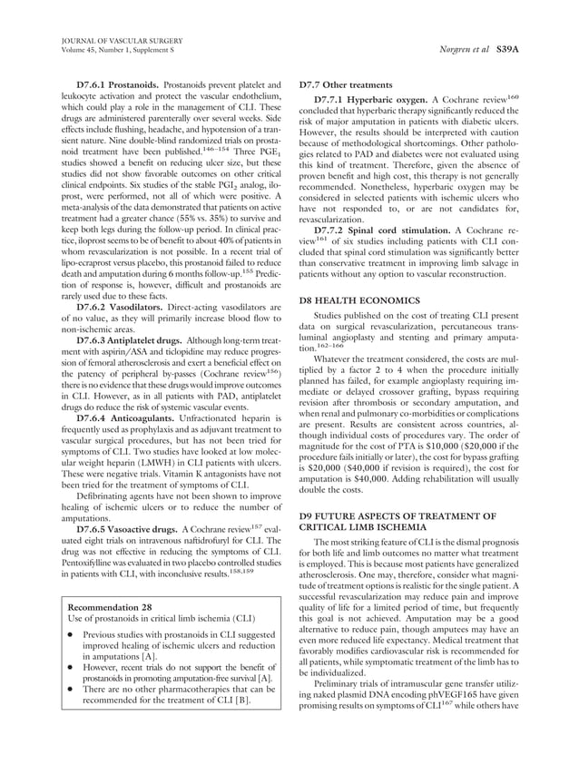 Inter society consensus for the management of peripheral arterial ...