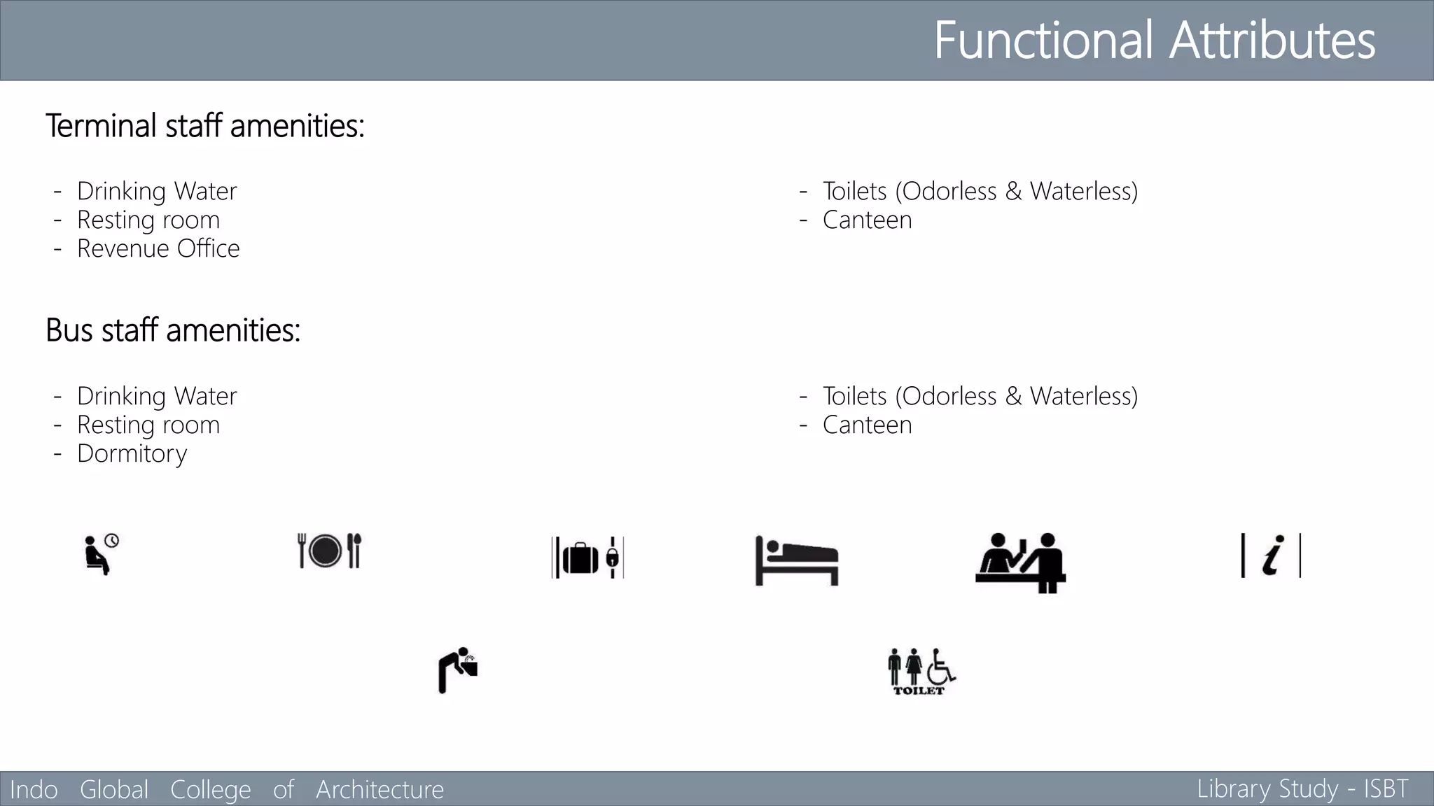 Inter state bus terminal - Library Study & Case Study | PPTX