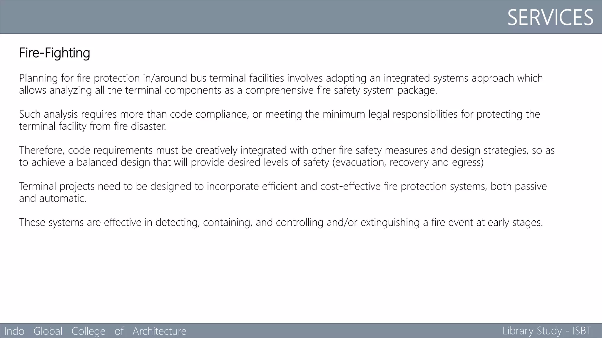 Inter state bus terminal - Library Study & Case Study | PPTX