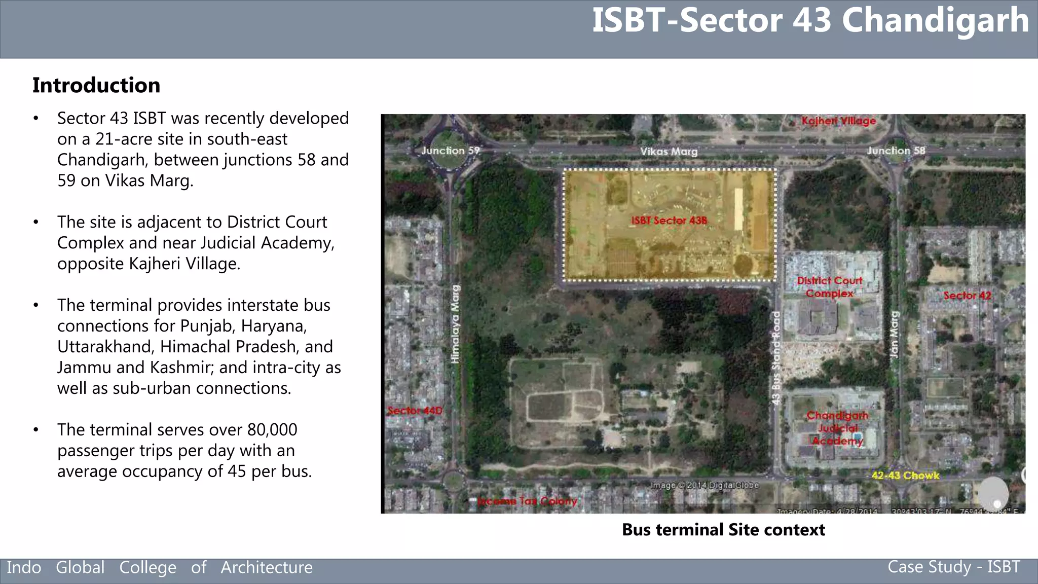 Inter state bus terminal - Library Study & Case Study | PPTX