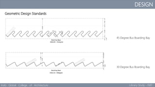 Inter state bus terminal - Library Study & Case Study | PPTX