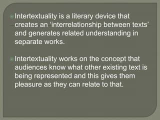 Inter-Textuality | PPTX | Music | Entertainment