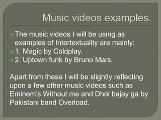 Inter-Textuality | PPTX | Music | Entertainment