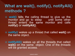 Inter thread communication