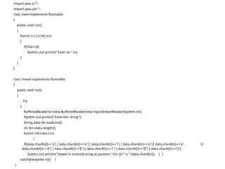 Inter thread communication & runnable interface | PPT