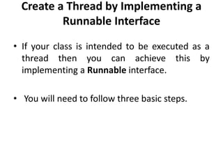 Inter thread communication & runnable interface | PPT