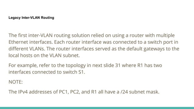Inter vlan routing plus configuration | PPT