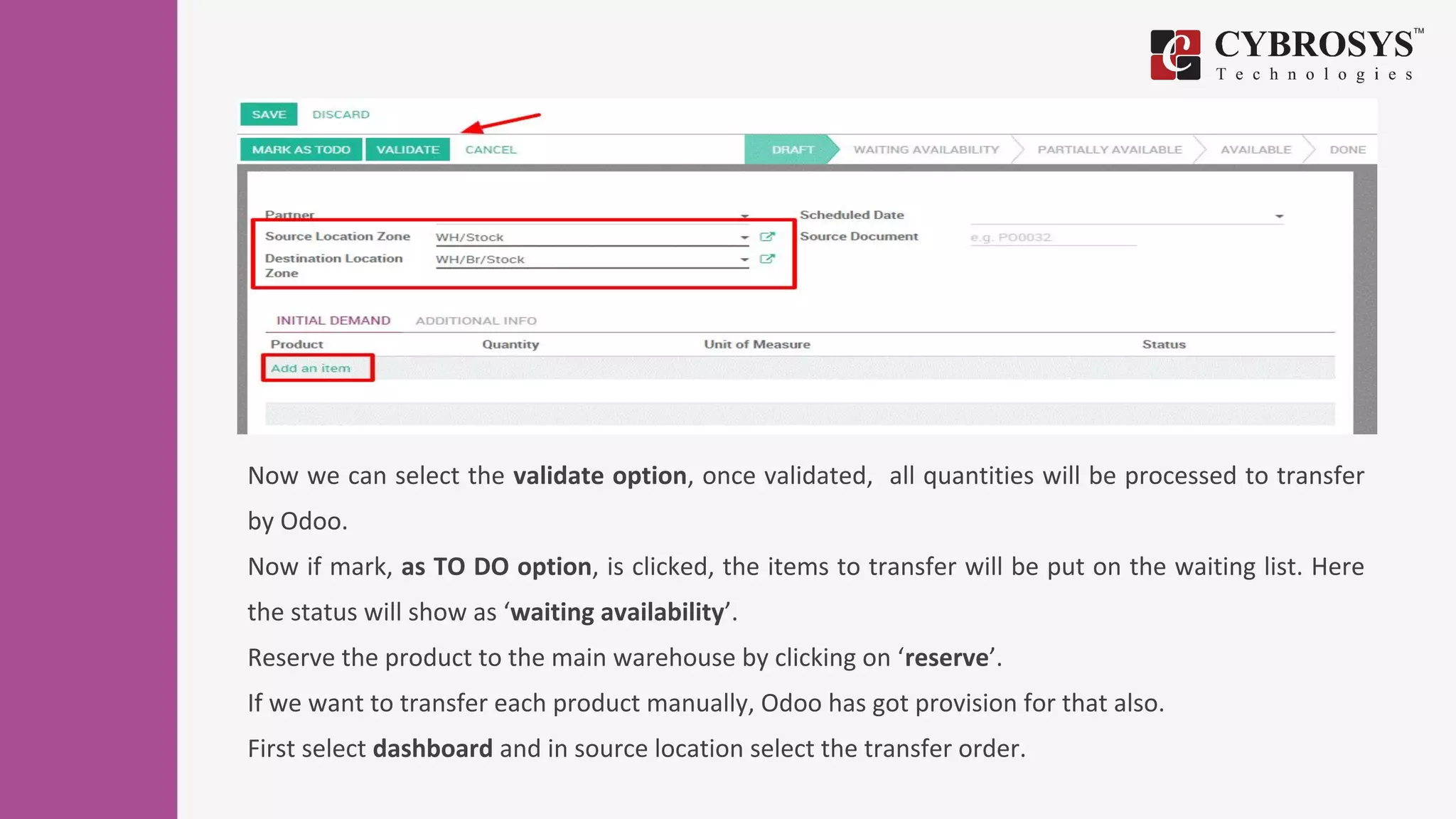 Inter warehouse transfer in odoo | PDF