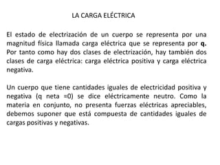 Interacción eléctrica | PPT