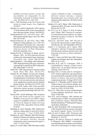 Interaccion planta-virus durante el proceso infectivo | PDF