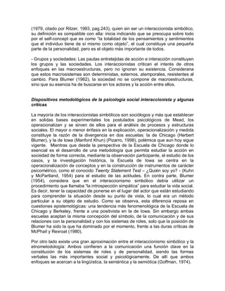 Interaccionismo simbolico | PDF