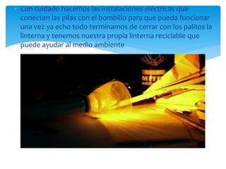 invento reciclable - linterna | PPTX