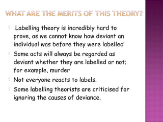 Interactionist Theories of Crime | PPT