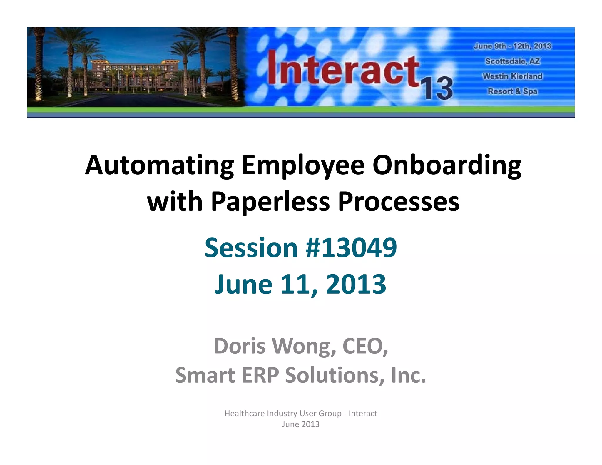 Automating Employee Onboarding with Paperless Processes | PPT