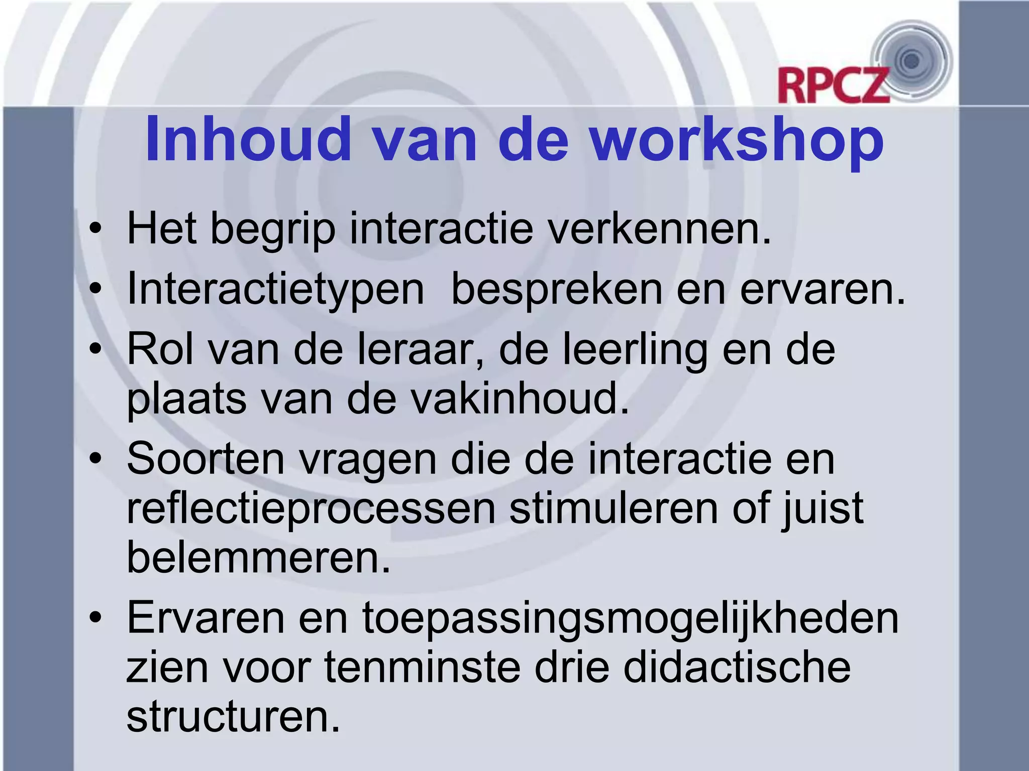 Interactie in de rekenwiskundeles | PPTX