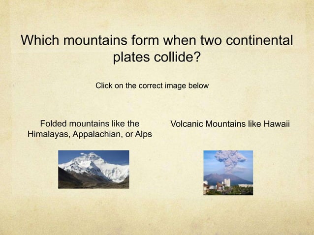 Interactive mountain quiz | PPT