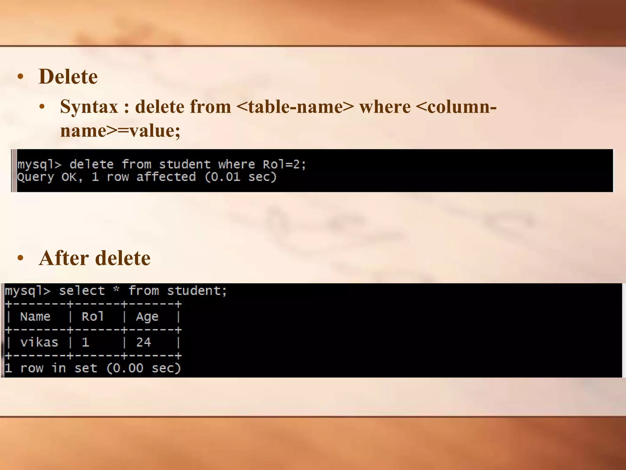 QSpiders - Interacting with My SQL Database | PPTX
