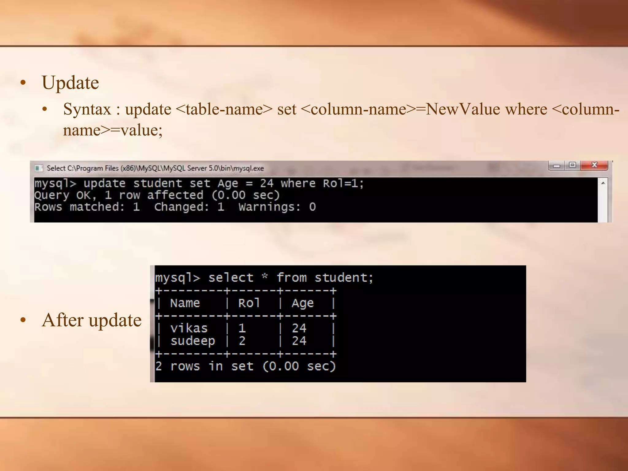 QSpiders - Interacting with My SQL Database | PPTX