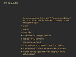 Interaction Design History | PPT