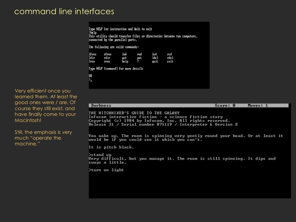 Command Line Interfaces Very Efficient