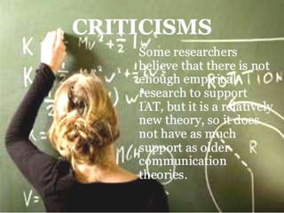 Interaction Adaptation Theory of Interpersonal Communication | PPTX