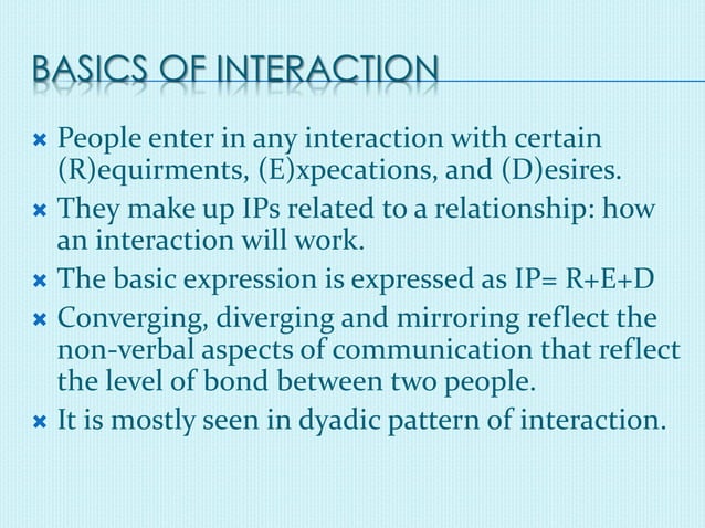 Interaction Adaptation Theory Of Interpersonal Communication Ppt