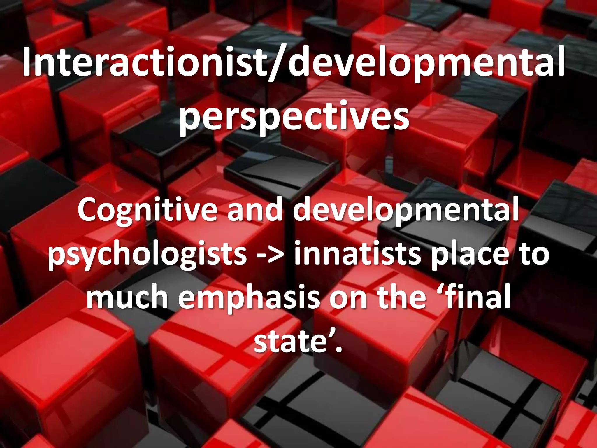 Interaction hypothesis | PPTX