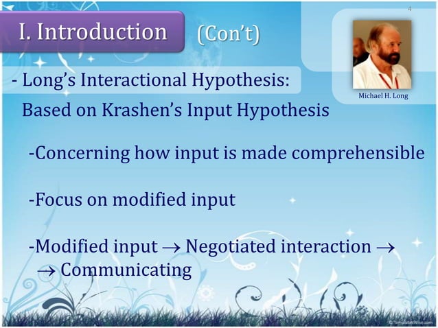 Interactional hypothesis | PPTX