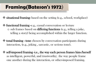 Interactional sociolinguistics | PDF