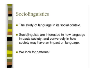 Interactional socio & training | PPT