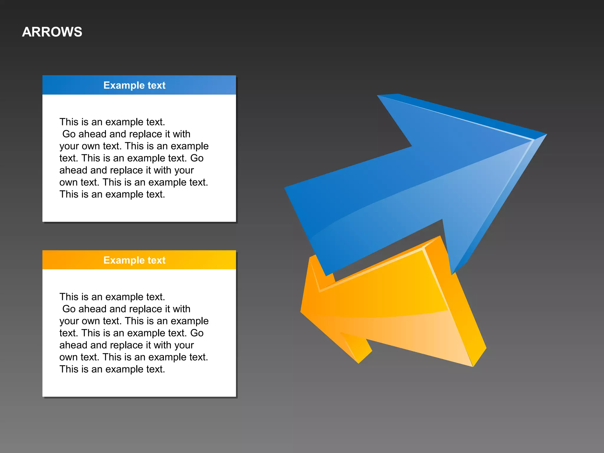 Interaction Arrows Collection Diagrams | PPT