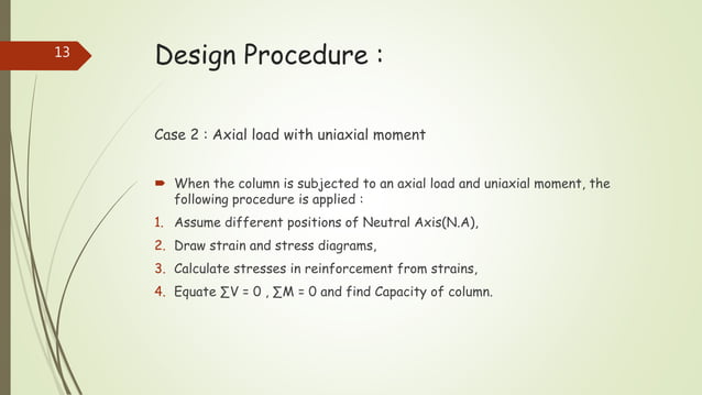 Column Interaction Diagram construction | PPTX | Civil Engineering ...