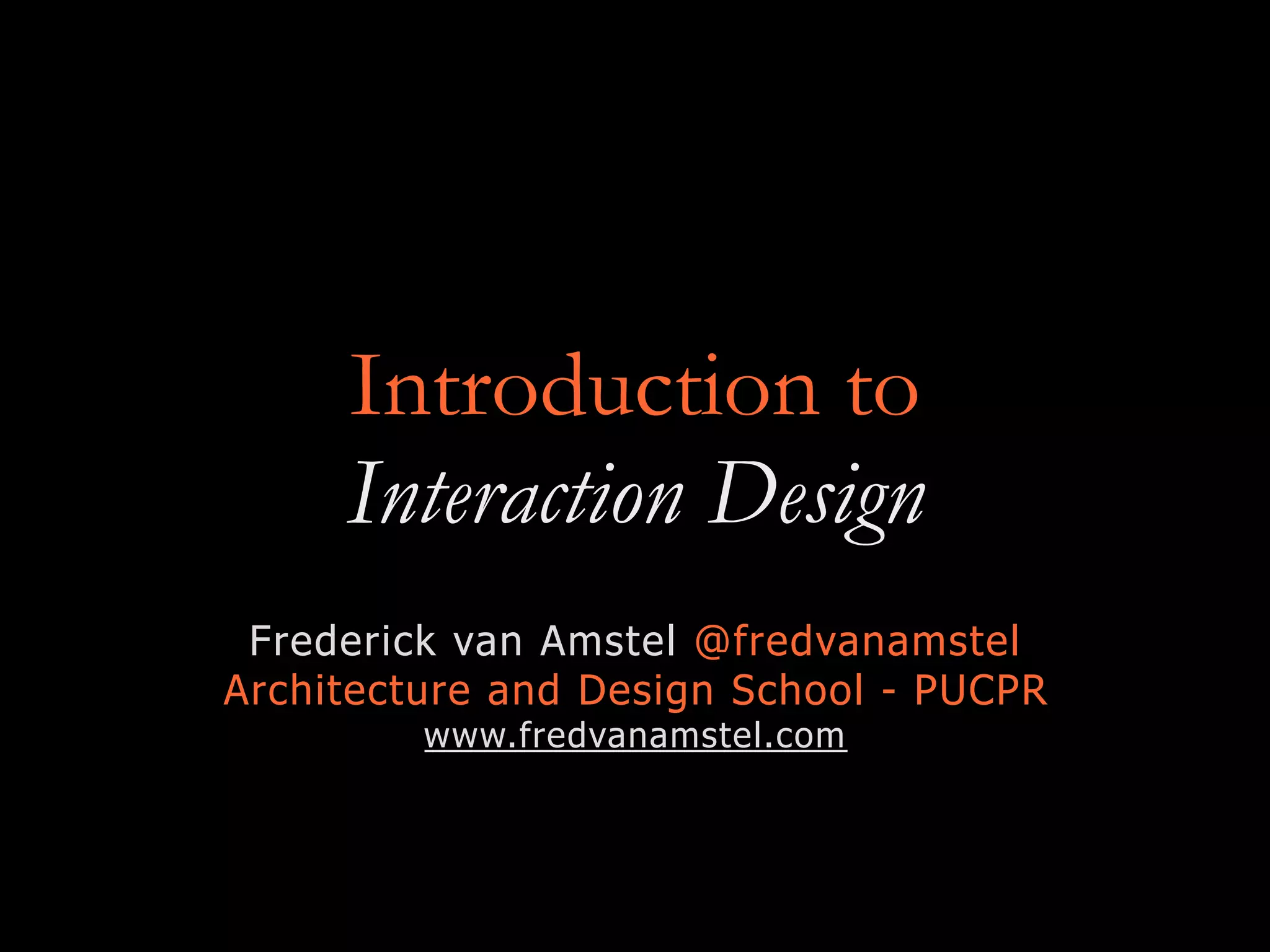 Introduction to Interaction Design | PDF | Smartphones | Consumer Electronics
