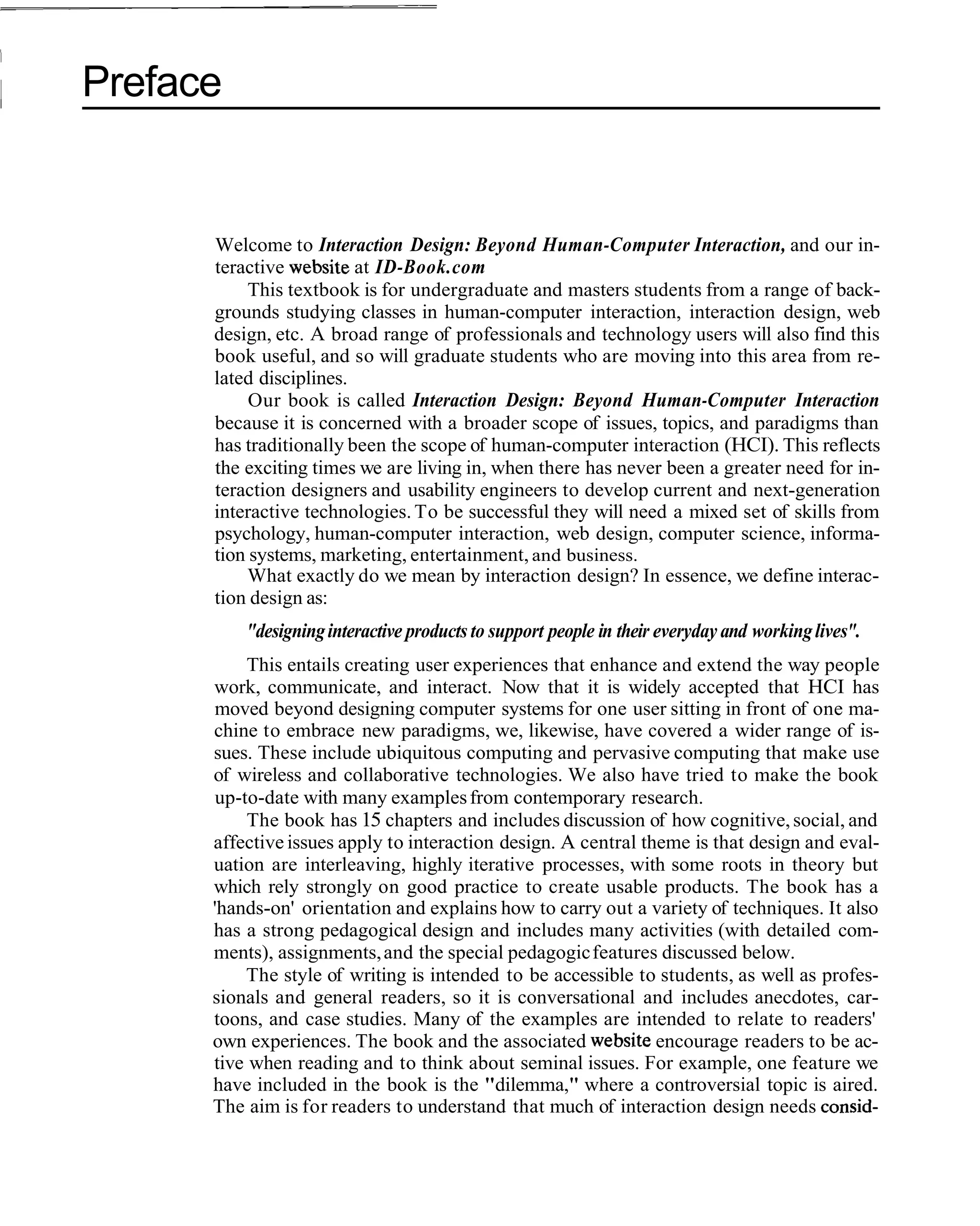 Interaction design beyond human computer interaction | PDF | Computing ...