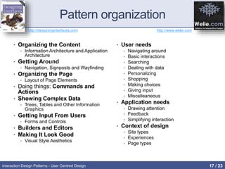 Interaction design patterns | PPTX