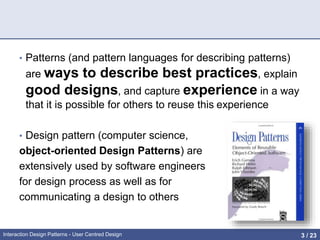 Interaction design patterns | PPTX