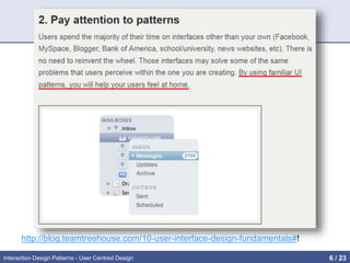 Interaction design patterns | PPTX
