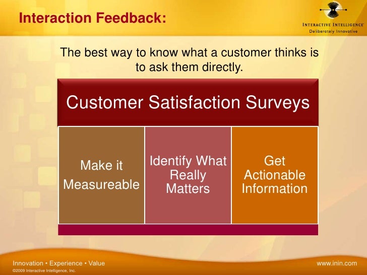 Interaction feedback