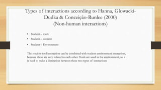 Interaction in an online course | PPT