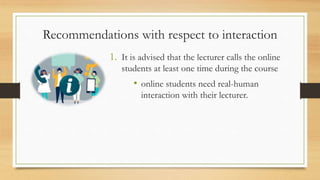 Interaction in an online course | PPT