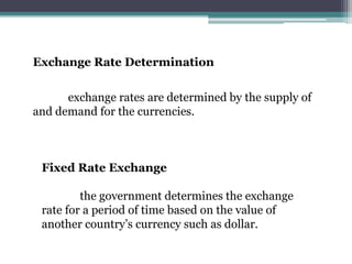 Interaction in foreign currency markets | PPT