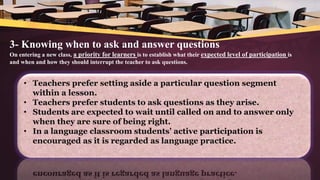 Interaction in the second language classroom | PPTX
